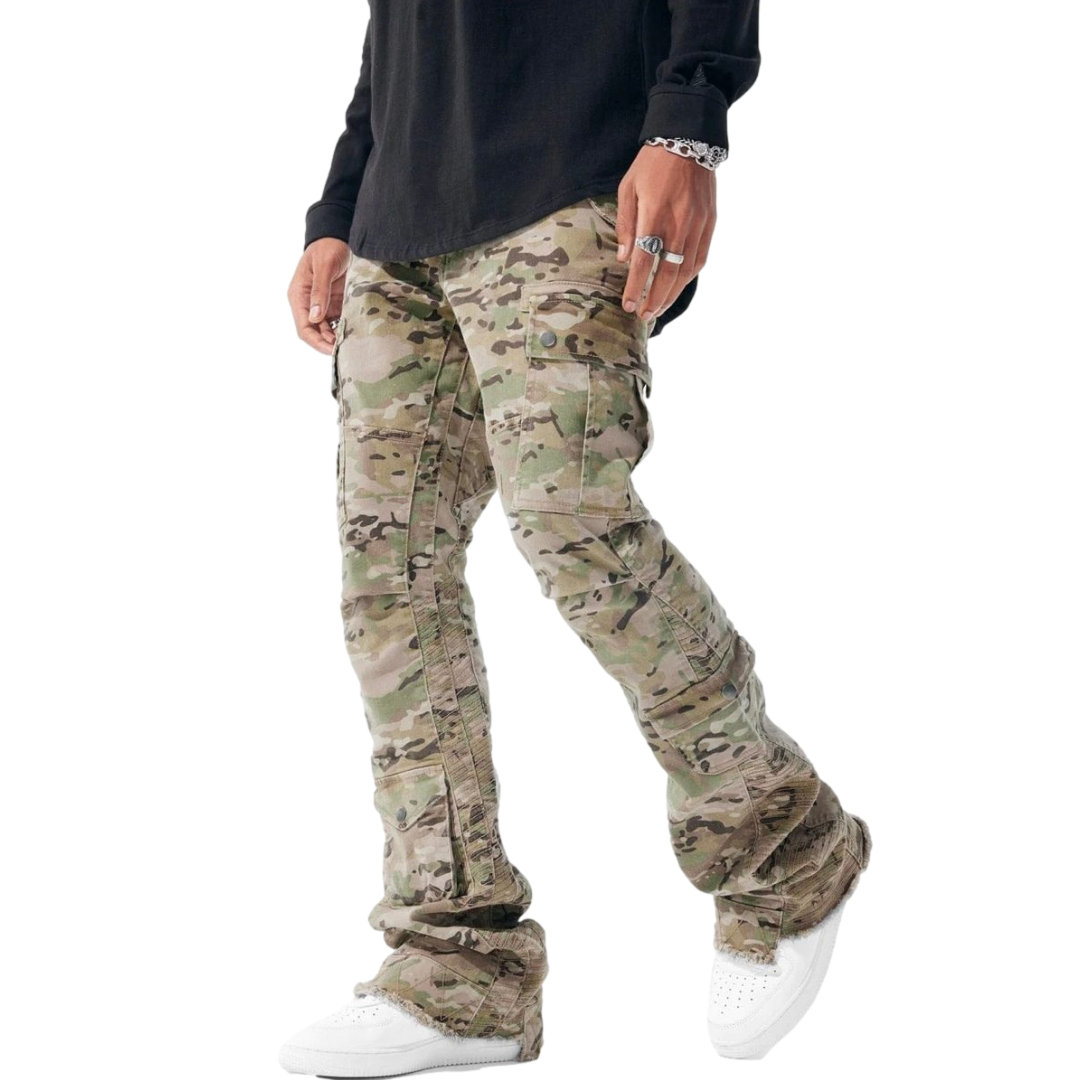 Jordan Craig Sean Stacked Aviation Gargo Pants| Memphis Urban Wear