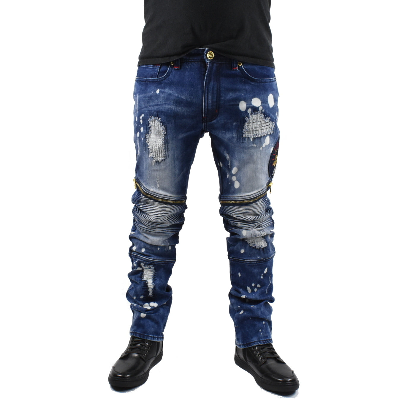 Men's patches jeans | Memphis-urban-wear